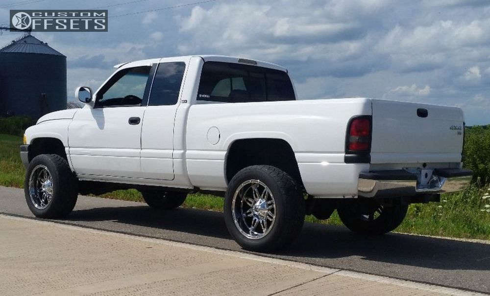 1999 Dodge Ram 1500 with 20x10 -12 Fuel Hostage and 305/50R20 Nitto ...