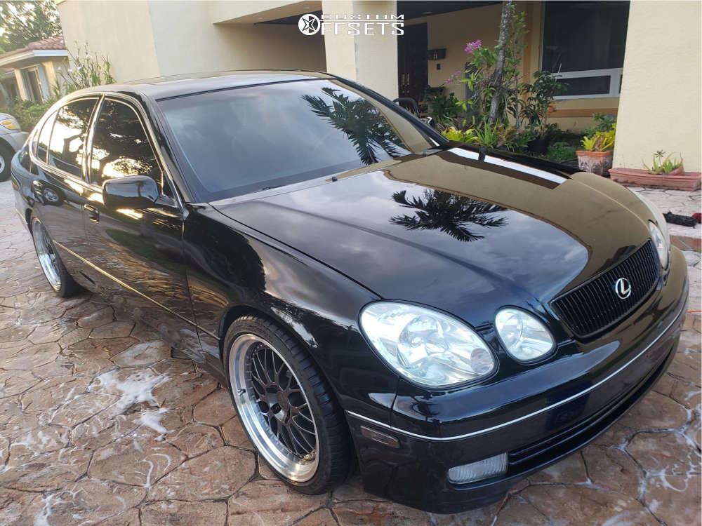 1998 Lexus GS300 with 19x8.5 30 ESR Sr01 and 245/35R19 Michelin Pilot ...