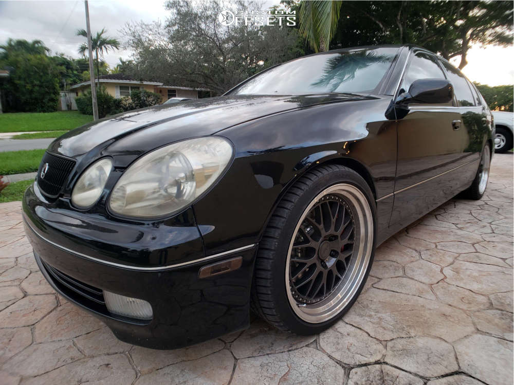 1998 Lexus GS300 with 19x8.5 30 ESR Sr01 and 245/35R19 Michelin Pilot ...