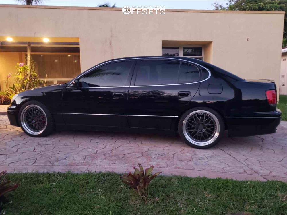 1998 Lexus GS300 with 19x8.5 30 ESR Sr01 and 245/35R19 Michelin Pilot ...
