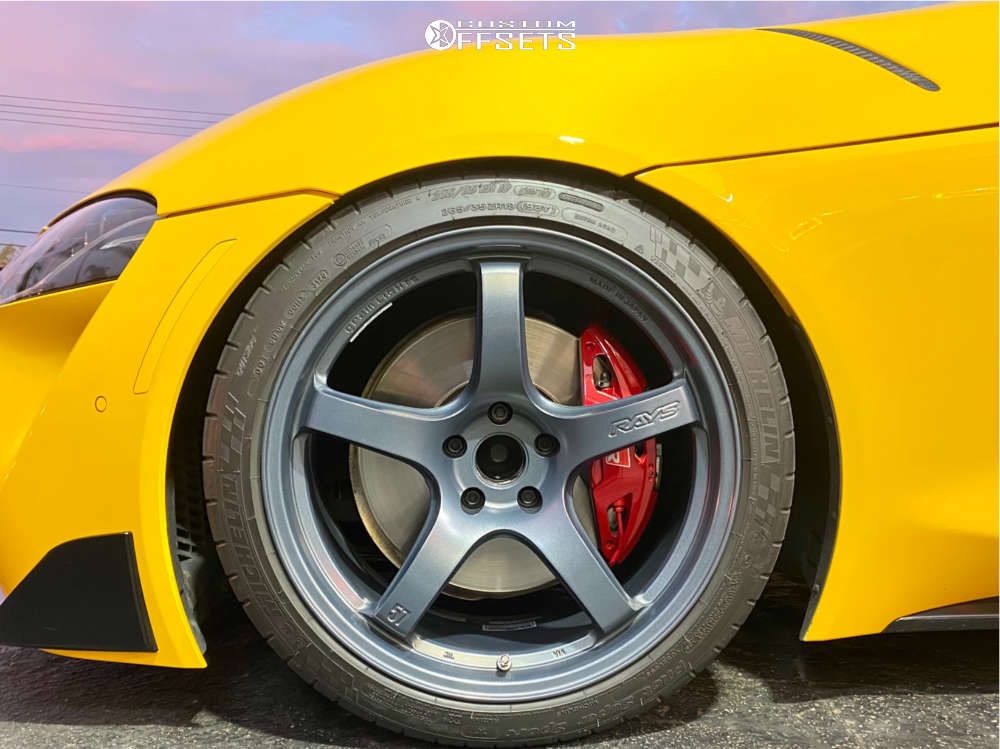 2020 Toyota GR Supra with 19x9.5 25 Gram Lights 57cr and 265/35R19 ...