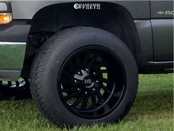 2000 Chevrolet Silverado 1500 with 20x12 -51 Hardrock Overdrive and 285 ...