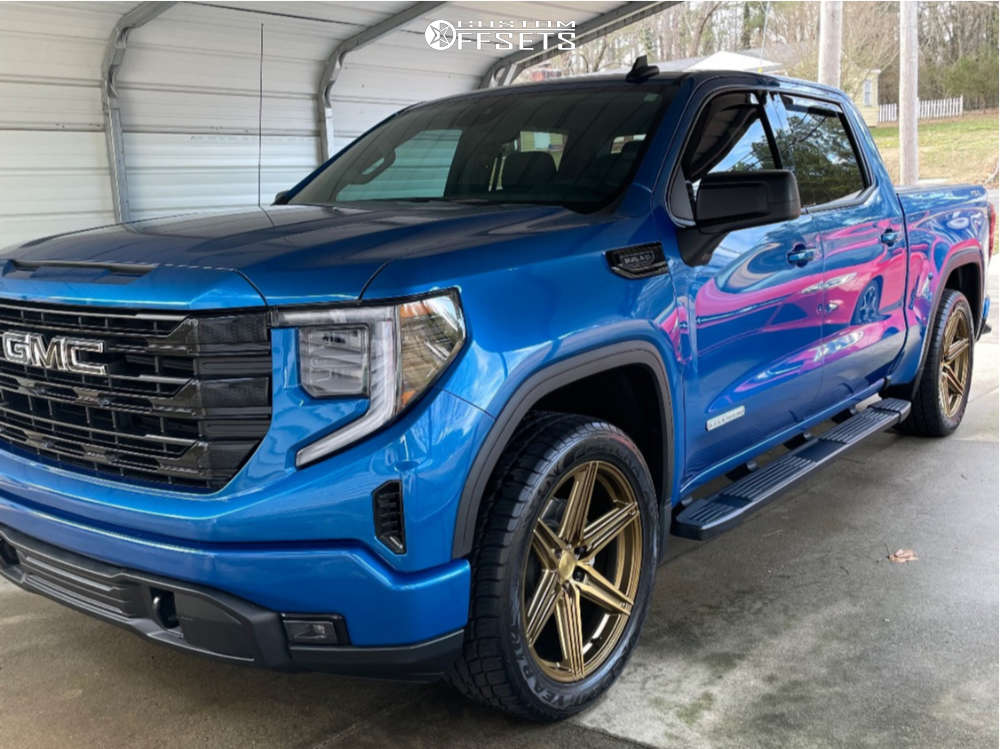 2022 GMC Sierra 1500 with 22x9.5 20 Vossen HF6-2 and 305/45R22 Goodyear ...