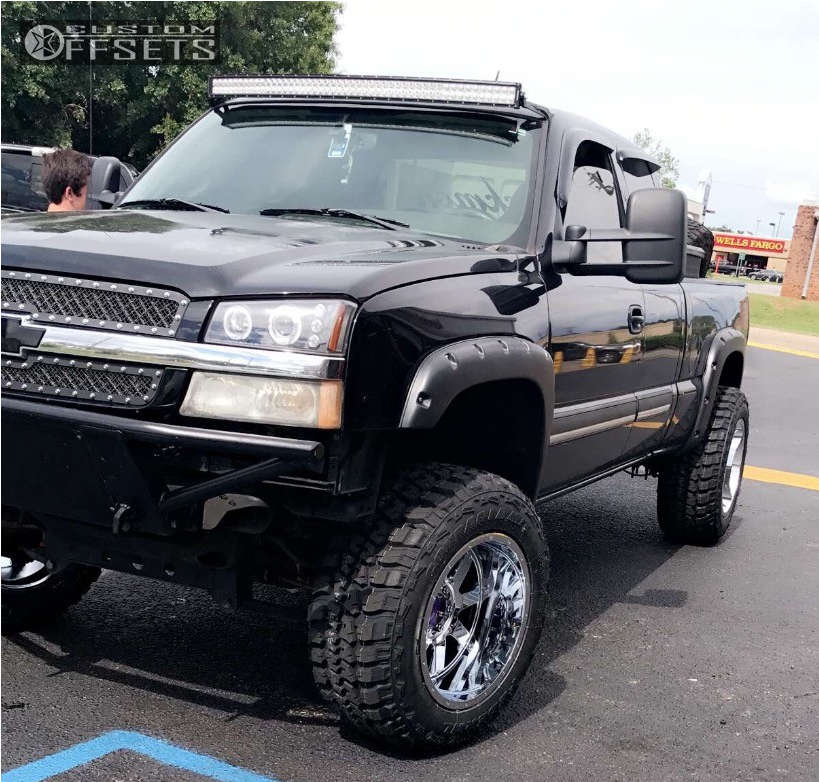 2004 Chevrolet Silverado 1500 with 20x12 -44 Gear Off-Road 726c and 35/ ...