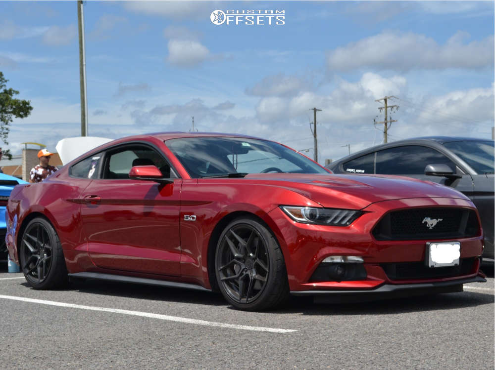 2016 Ford Mustang with 19x9.5 40 Rohana Rfx11 and 255/35R19 Firestone ...