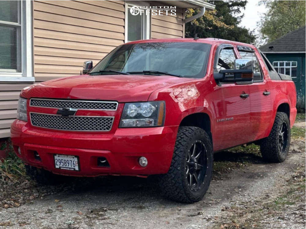 2007 Chevrolet Avalanche with 20x9 1 Fuel Maverick and 275/60R20 Venom ...