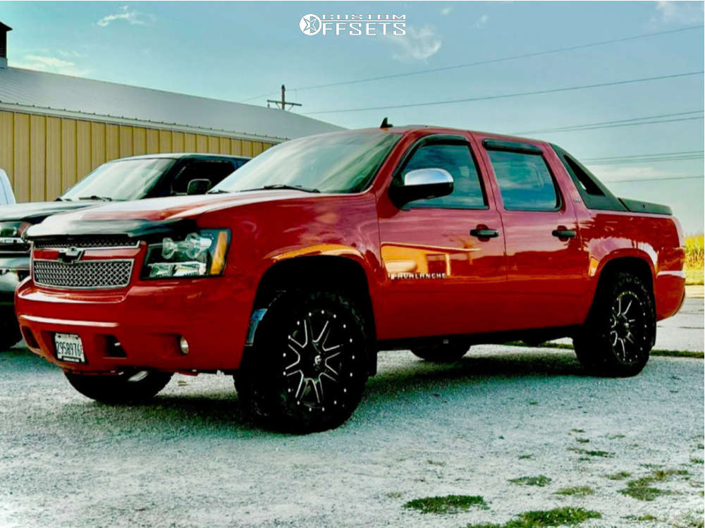 2007 Chevrolet Avalanche with 20x9 1 Fuel Maverick and 275/60R20 Venom ...