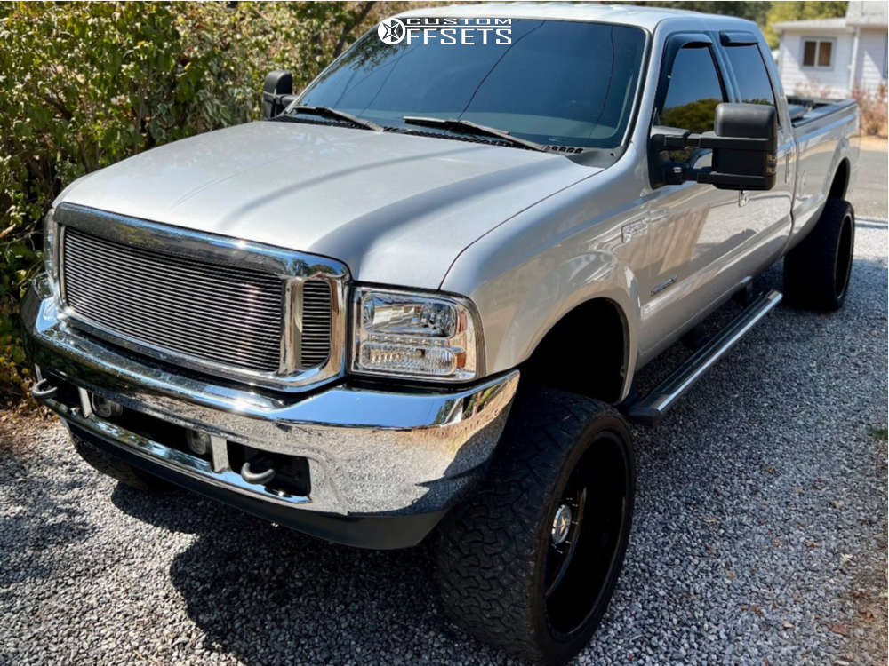 2001 Ford F-250 Super Duty with 24x12 -44 American Force Octane and 33/ ...