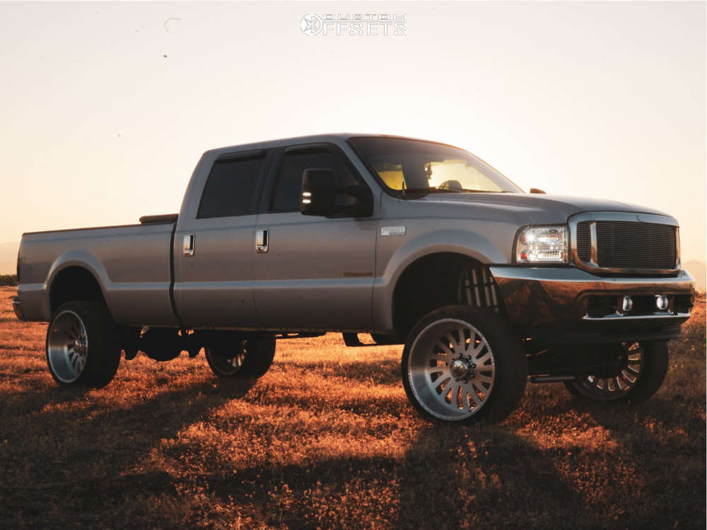 2001 Ford F-250 Super Duty with 24x12 -40 American Force Octane and 33/ ...