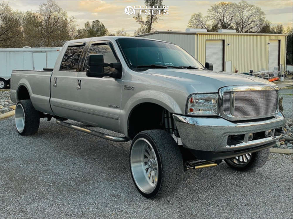 2001 Ford F-250 Super Duty with 24x12 -40 American Force Octane and 33/ ...