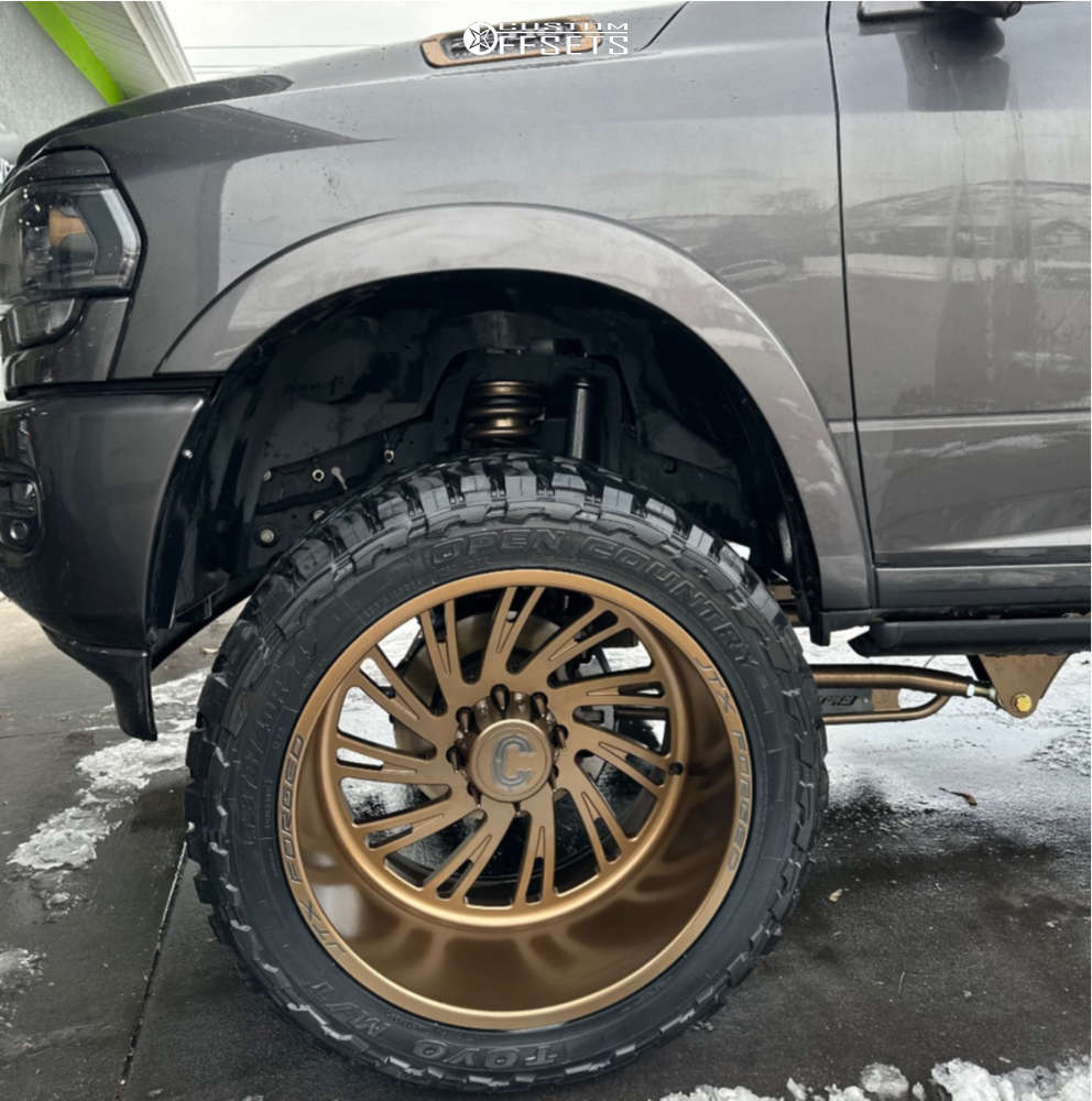 2021 Ram 2500 with 24x14 -76 JTX Forged Rumble and 375/40R24 Toyo Tires ...