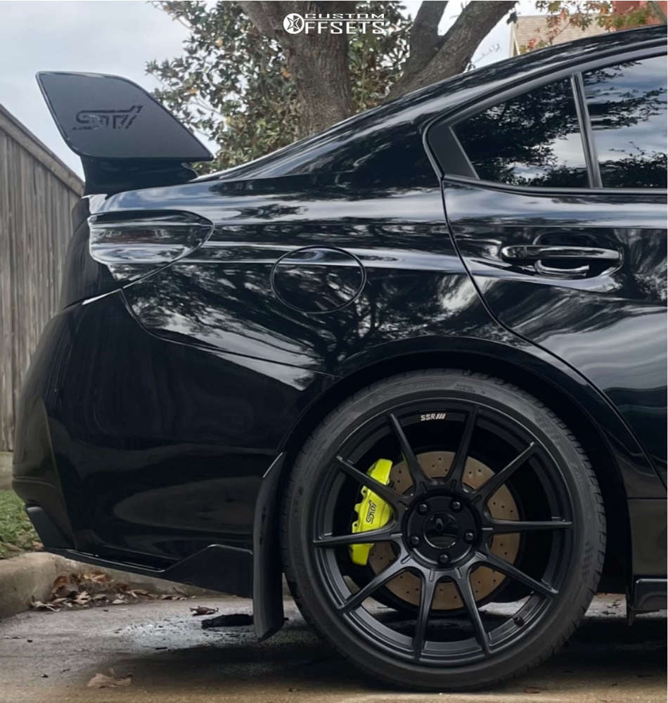 2020 Subaru WRX STI with 19x9.5 35 SSR Gtx01 and 245/35R19 Landsail Ls988 and Stock | Custom Offsets