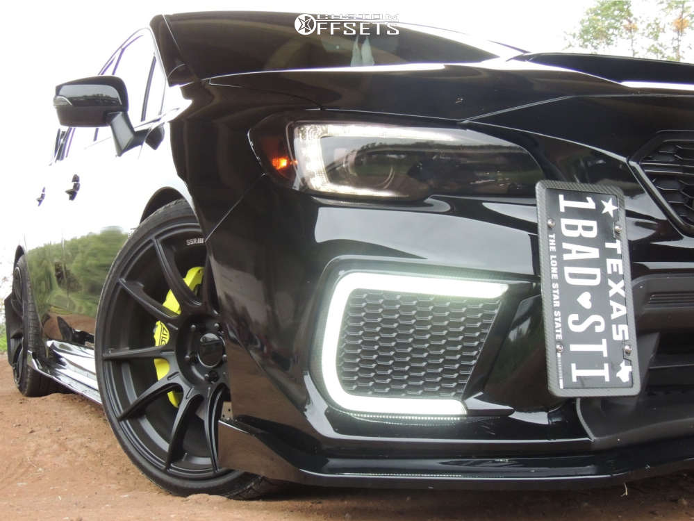 2020 Subaru WRX STI with 19x9.5 35 SSR Gtx01 and 245/35R19 Landsail ...