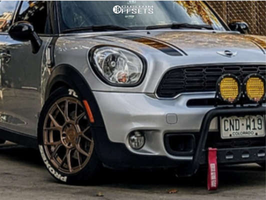 2013 Mini Cooper Countryman with 17x8 38 Motegi Mr147 and 225/45R17 ...
