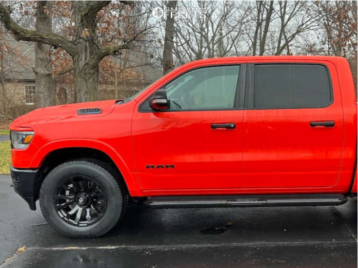 2021 Ram 1500 with 20x9 1 Fuel Blitz and 275/65R20 Michelin Defender ...