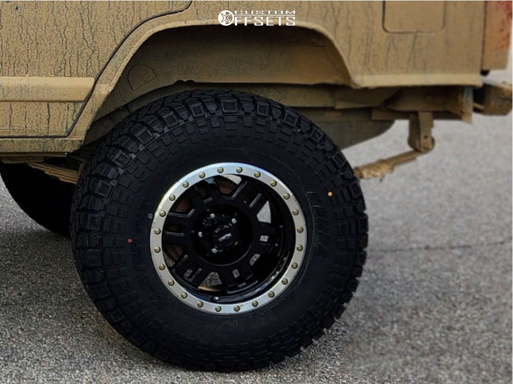 1999 Jeep Cherokee with 17x8.5 0 Vision Manx and 35/10.5R17 Kenda ...