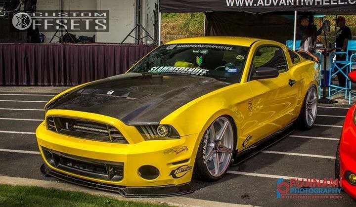 2014 Ford Mustang with 20x9.5 35 Advanti Racing Camino and 265/20R20 ...