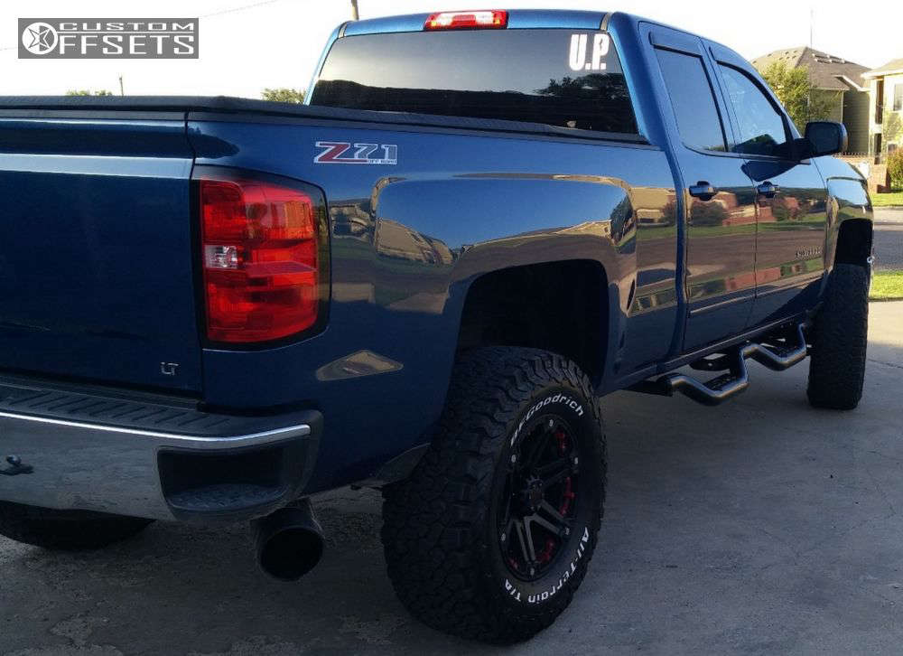 2015 Chevrolet Silverado 1500 with 18x9 -13 Tuff T01 and 35/12.5R18 ...