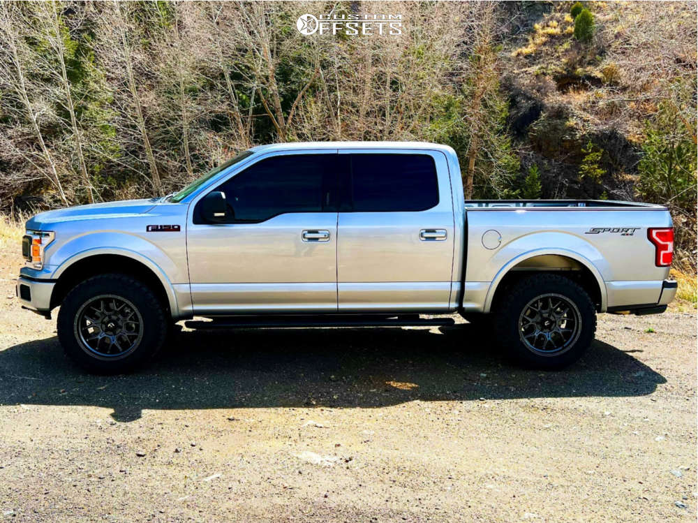 2020 Ford F-150 with 20x10 -18 Fuel Tech and 285/60R20 Mickey Thompson ...