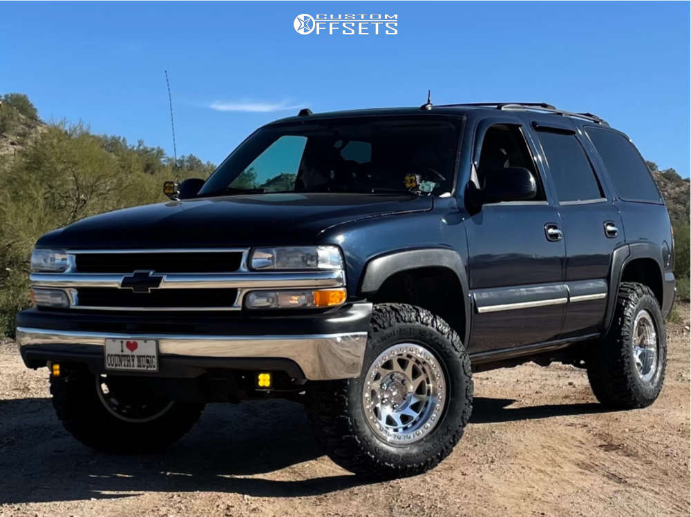 2004 Chevrolet Tahoe with 17x9 -12 Dirty Life Enigma Race and 33/12 ...