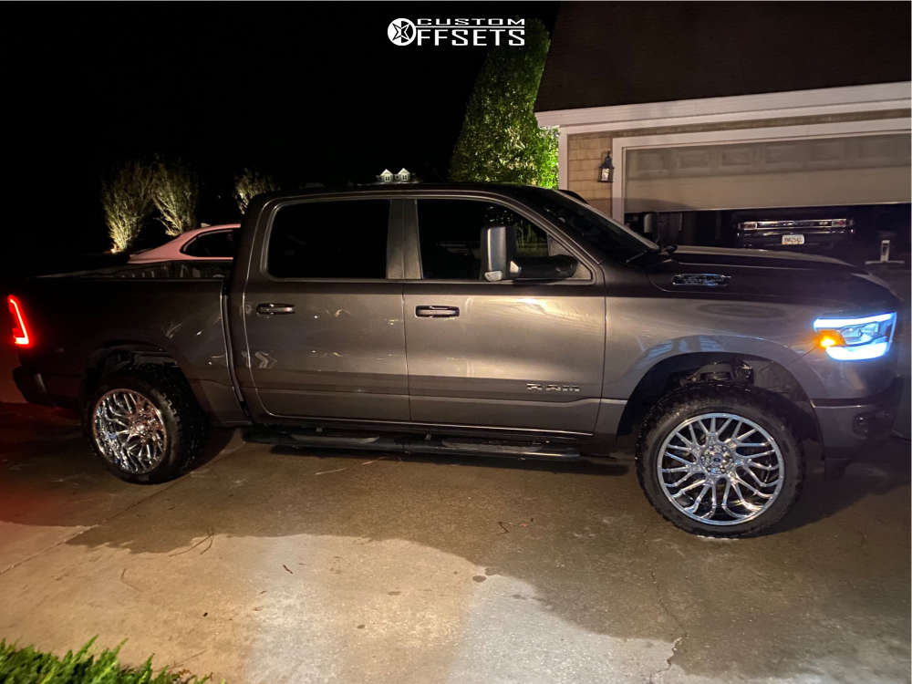 2019 Ram 1500 with 22x12 -51 Vision Brawl and 33/12.5R22 Atturo Trail ...