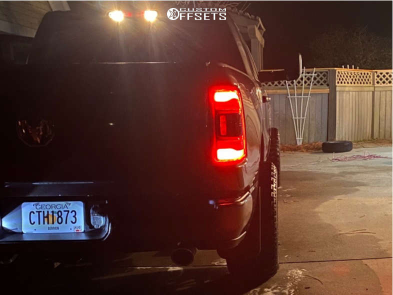 2019 Ram 1500 with 22x12 -51 Vision Brawl and 33/12.5R22 Atturo Trail ...