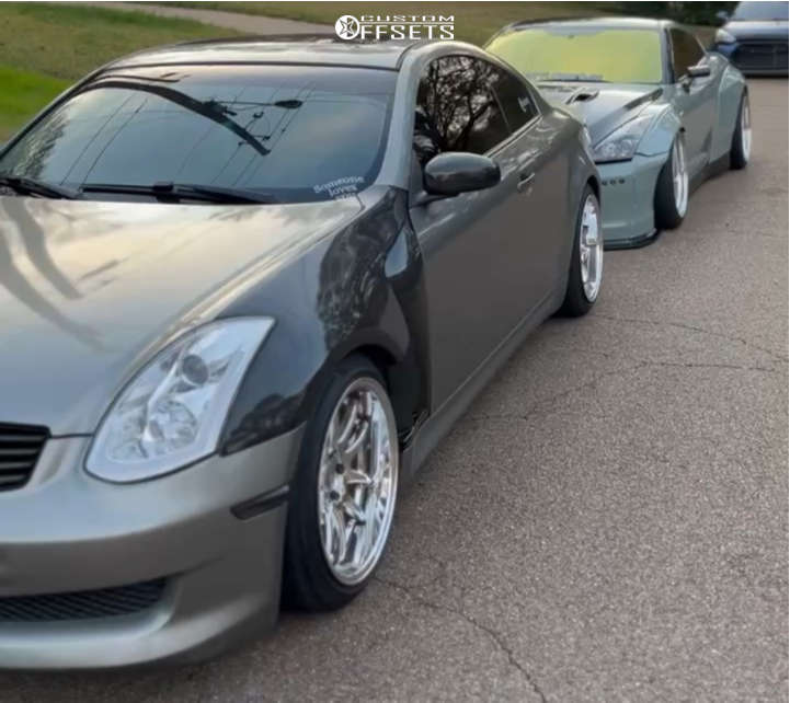 2006 INFINITI G35 with 18x10.5 22 Aodhan Ds02 and 245/45R18 Landspider ...