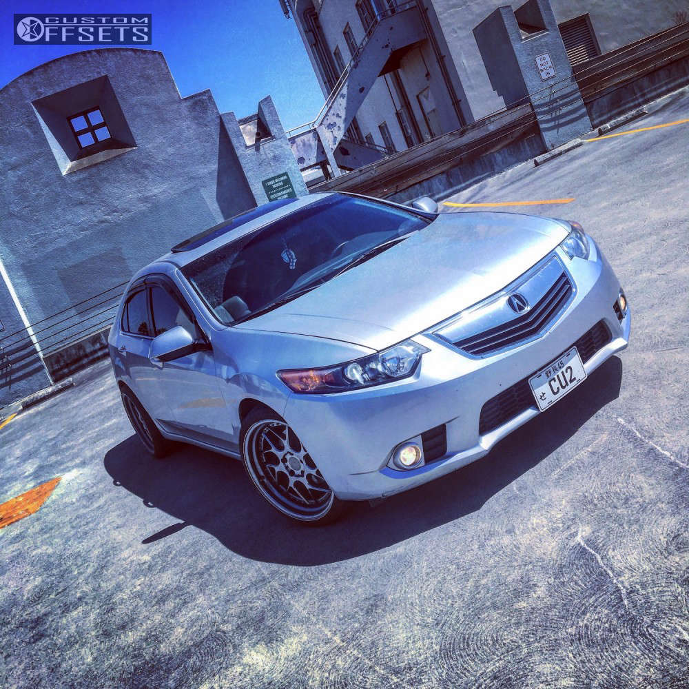 2012 Acura TSX with 19x9.5 22 Aodhan DS01 and 235/35R19 Leao Lion Sport ...