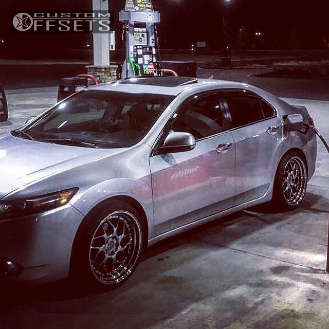 2012 Acura TSX with 19x9.5 22 Aodhan DS01 and 235/35R19 Leao Lion Sport ...