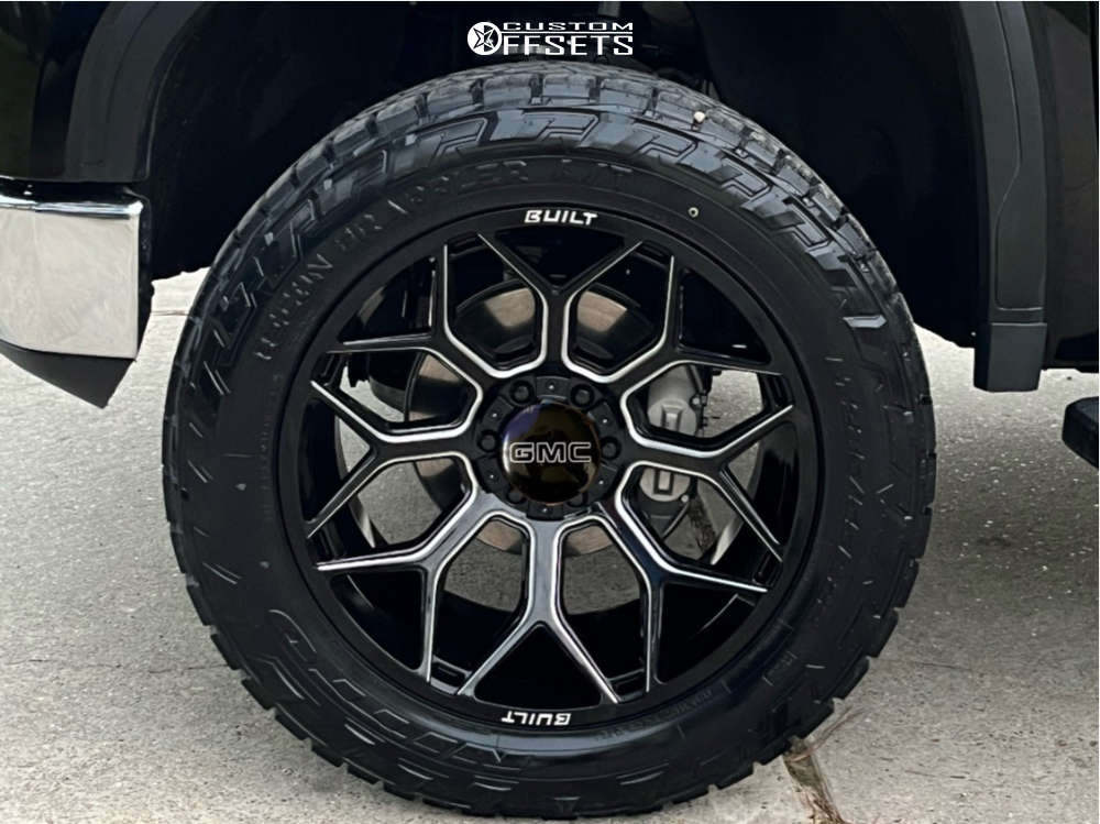 2022 GMC Sierra 1500 with 22x10 -19 Built Offroad Bto-4 and 285/55R22 ...