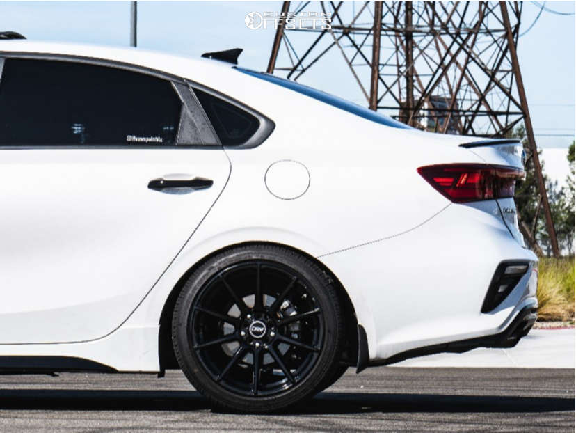 2020 Kia Forte with 17x7 40 DRW D10 and 225/45R17 Falken Azenis FK510 ...