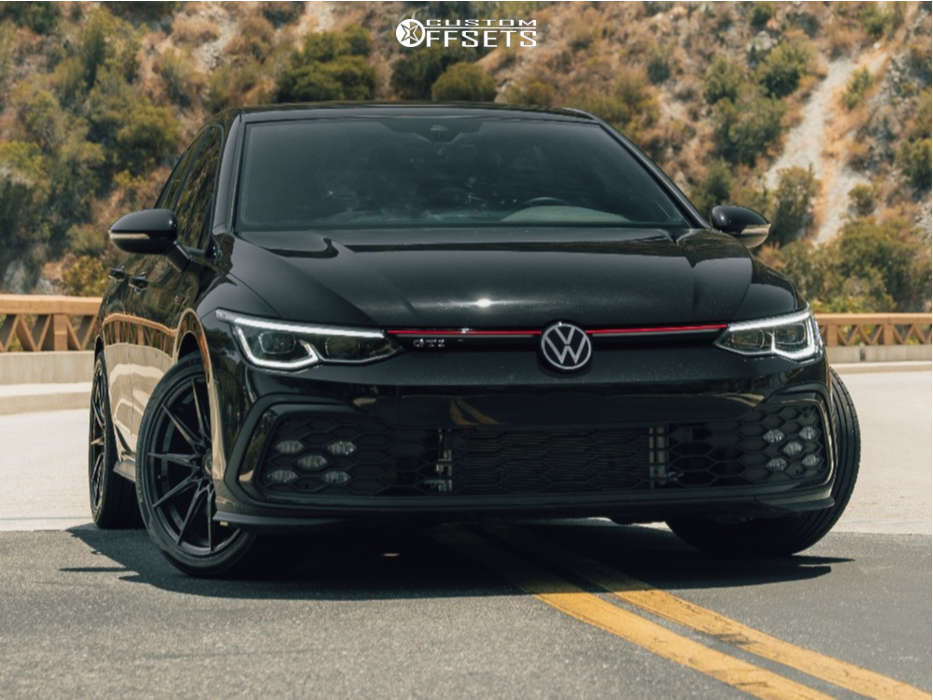 2022 Volkswagen GTI with 18x8 38 DRW D19 and 245/40R18 Lionhart Lh-five ...