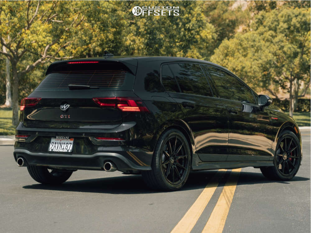 2022 Volkswagen GTI with 18x8 38 DRW D19 and 245/40R18 Lionhart Lh-five ...
