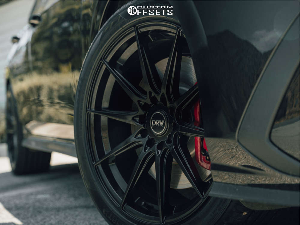 2022 Volkswagen GTI with 18x8 38 DRW D19 and 245/40R18 Lionhart Lh-five ...