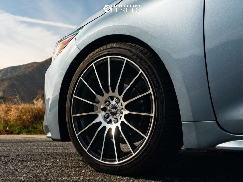 2020 Toyota Corolla with 18x8 40 DRW D15 and 225/40R18 Lexani Lx-thirty ...