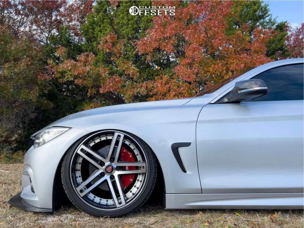 2016 BMW 428i with 19x8.5 40 Axe Ex20 and 255/35R19 Lexani LX-Nine and ...