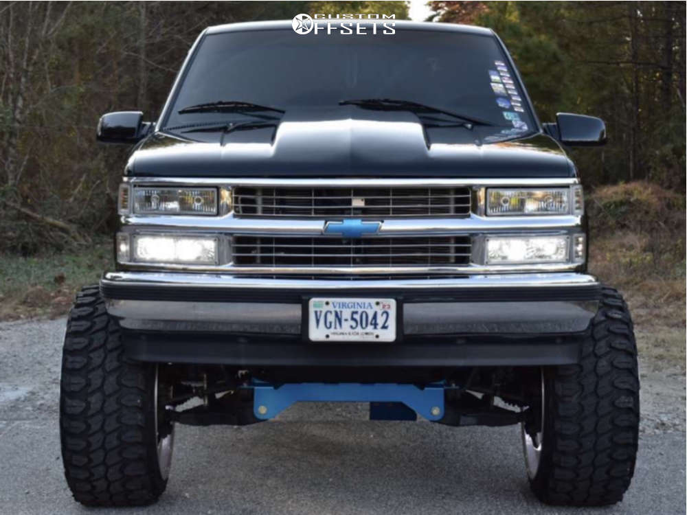 1998 Chevrolet K1500 with 26x14 -76 Hostile Forged Savage and 37/13 ...