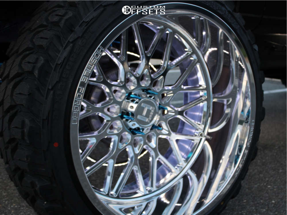 1998 Chevrolet K1500 with 26x14 -76 Hostile Forged Savage and 37/13 ...