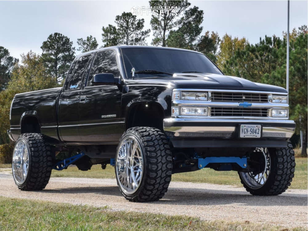 1998 Chevrolet K1500 with 26x14 -76 Hostile Forged Savage and 37/13 ...