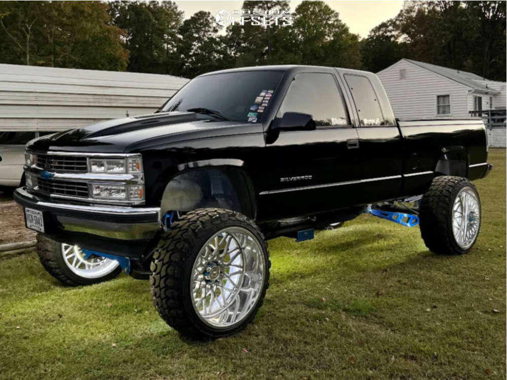 1998 Chevrolet K1500 with 26x14 -76 Hostile Forged Savage and 37/13 ...