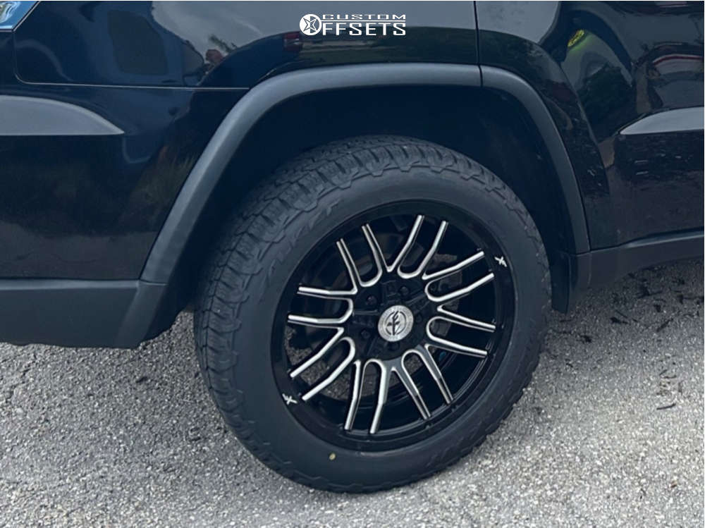 2018 Jeep Grand Cherokee with 20x9 12 XF Offroad Xf-232 and 265/50R20 ...