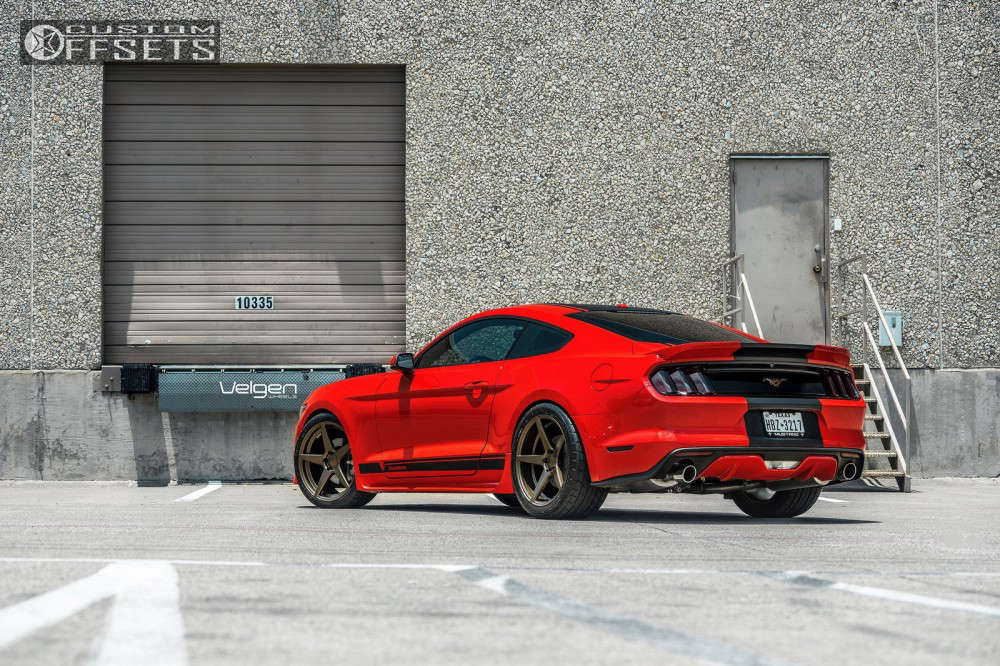 2016 Ford Mustang with 20x9 32 Velgen Classic5 and 275/30R20 Mickey ...