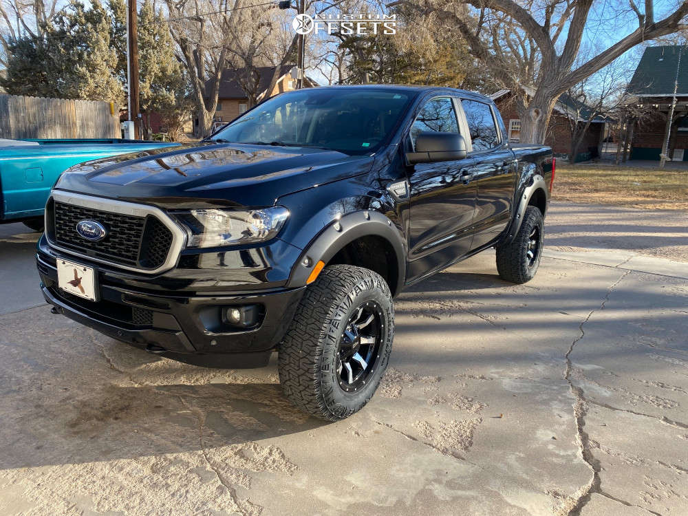 2019 Ford Ranger with 17x9 -12 Moto Metal MO970 and 265/70R17 Radar ...