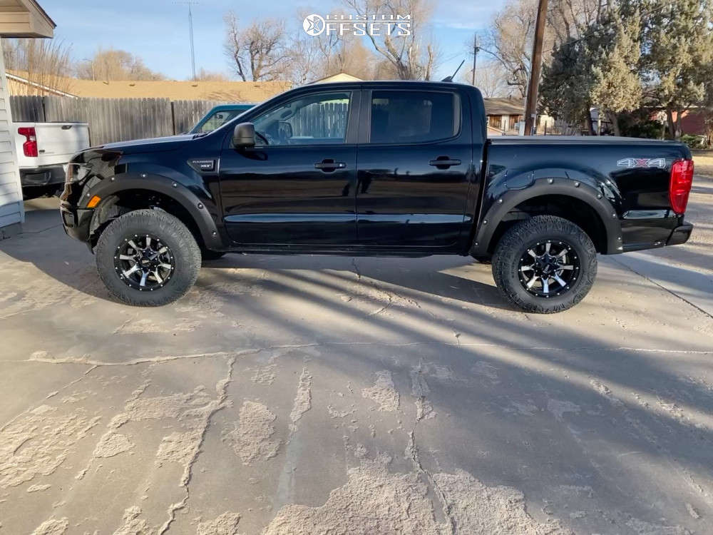 2019 Ford Ranger with 17x9 -12 Moto Metal MO970 and 265/70R17 Radar ...