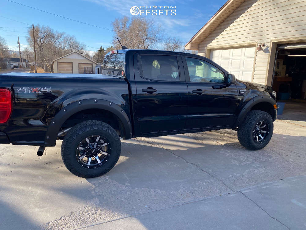 2019 Ford Ranger with 17x9 -12 Moto Metal MO970 and 265/70R17 Radar ...