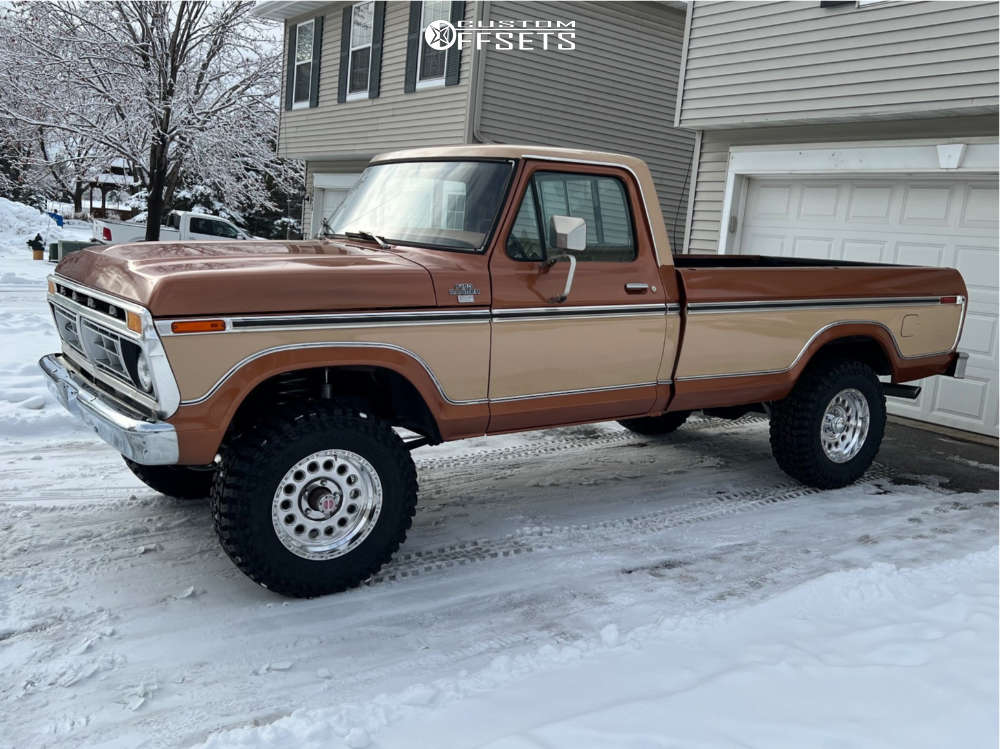 1977 Ford F-150 with 17x9 Raceline Rockcrusher and 33/12.5R17 Mickey ...