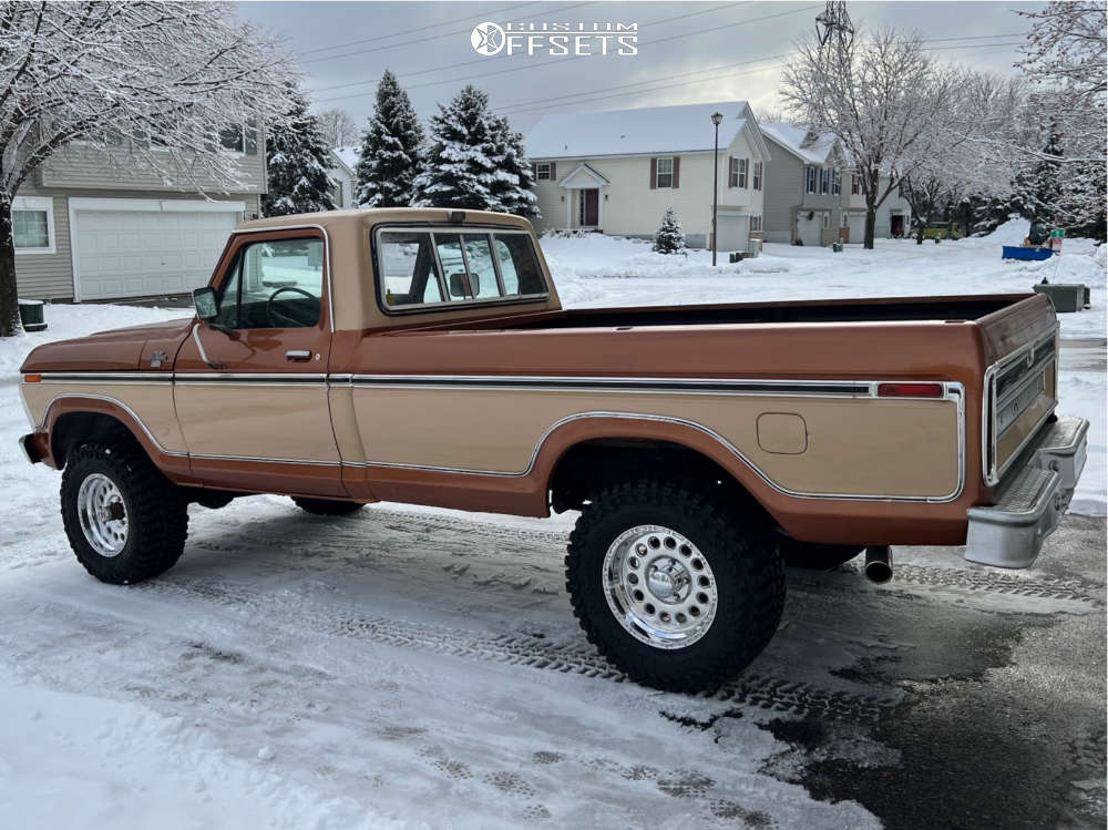 1977 Ford F-150 with 17x9 Raceline Rockcrusher and 33/12.5R17 Mickey ...