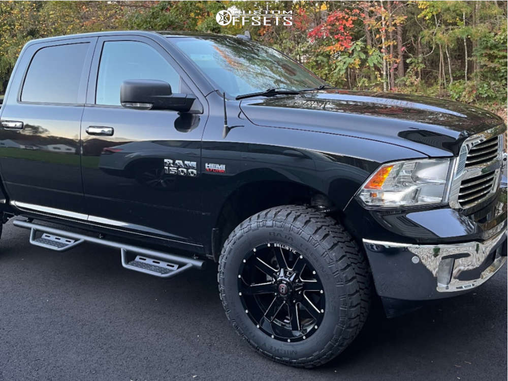 2017 Ram 1500 with 20x10 -19 Ballistic Rage and 35/12.5R20 Mickey ...
