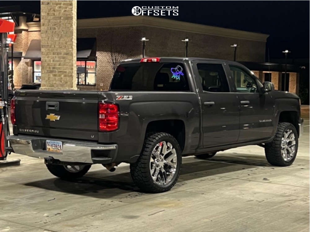 2014 Chevrolet Silverado 1500 with 22x9 24 4Play OE Wheels Cv98 and 33/ ...