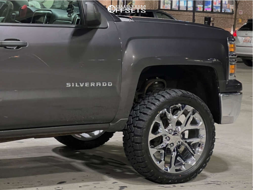 2014 Chevrolet Silverado 1500 with 22x9 24 4Play OE Wheels Cv98 and 33/ ...